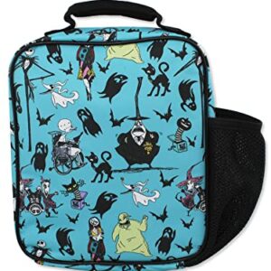 Disney Nightmare Before Christmas Boys Girls Soft Insulated School Lunch Box (One Size, Teal)