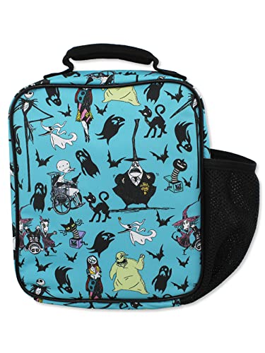 Disney Nightmare Before Christmas Boys Girls Soft Insulated School Lunch Box (One Size, Teal)