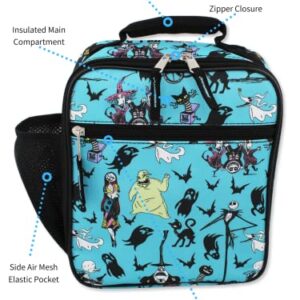 Disney Nightmare Before Christmas Boys Girls Soft Insulated School Lunch Box (One Size, Teal)