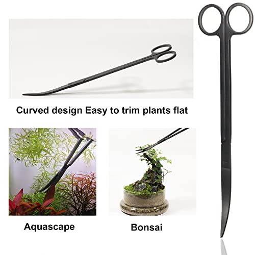 Aquarium Tools, 4 PCS Aquatic Plant Tweezers Scissors Algae Scrapers Fish Tank Clean Aquascaping Tools Kit(Algae Scraper)