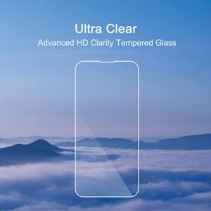 Ailun for iPhone 14 Pro Max[6.7 inch] [1 x Phone Case+1 x Glass Screen Protector] Shock Absorption Bumper PC and TPU Clear Cover, Dynamic Island Compatible, Sensor Protection Tempered Glass