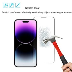 Ailun Glass Screen Protector for iPhone 14 Plus/14 Pro Max [6.7 Inch] Display 3 Pack Tempered Glass, Sensor Protection, Dynamic Island Compatible, Case Friendly