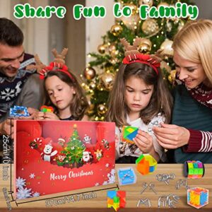 Fasezoomit Fidget Advent Calendars 2022,Christmas Countdown Calendar 24 Days,Sensory Fidget Toy Surprise Box and Magic Brain Teaser Toy Puzzles, Surprise Gifts for Kids Teens Adults