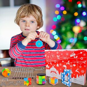 Fasezoomit Fidget Advent Calendars 2022,Christmas Countdown Calendar 24 Days,Sensory Fidget Toy Surprise Box and Magic Brain Teaser Toy Puzzles, Surprise Gifts for Kids Teens Adults