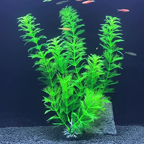 TANOMA Artificial Aquarium Plants Plastic, Fake Plants for Aquarium Fish Tank, Realistic Plant 10PCS