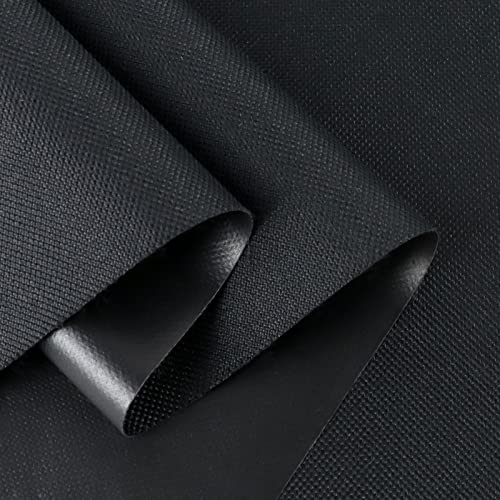 Waterproof Canvas Fabric,600 Denier Water Repellent Canvas Cordura Fabric for Outdoor/Indoor Project,Craft,DIY, Upholstery,Home Decor,Sunbrella, Awning,1yard/36"x60",Sold by The Yard,Black