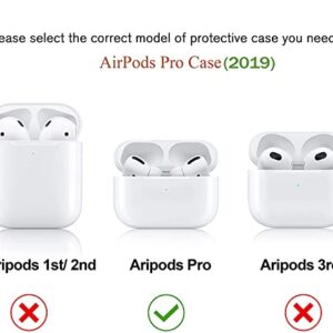 Compatible AirPods Pro 2019 / AirPods Pro 2nd 2022 Case Cover, Clear AirPod Pro Case for Women Girls Cute Hard Protective Cover with Keychain Design for Apple AirPod Pro Charging Case (Strawberry)