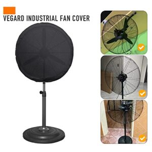 VEGARD Industrial Fan Cover, Outdoor Fan Cover, Heavy Duty Waterproof&Dustproof Cover for 24" Wall Mount Fan, Pedestal Fan and Outdoor Fans,Suitable for indoor and outdoor