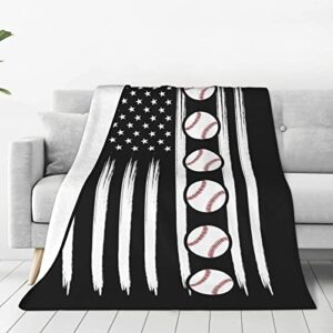 baseball gifts for boys adults room decor super soft warm fleece plush flannel softball throw blanket baseball stuff gift for baseball lover kids men women 50"x40"