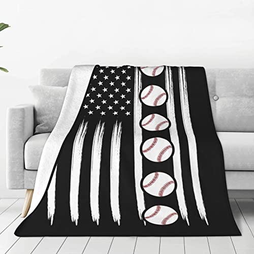 Baseball Gifts for Boys Adults Room Decor Super Soft Warm Fleece Plush Flannel Softball Throw Blanket Baseball Stuff Gift for Baseball Lover Kids Men Women 50"X40"