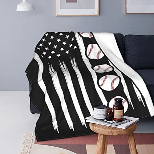 Baseball Gifts for Boys Adults Room Decor Super Soft Warm Fleece Plush Flannel Softball Throw Blanket Baseball Stuff Gift for Baseball Lover Kids Men Women 50"X40"