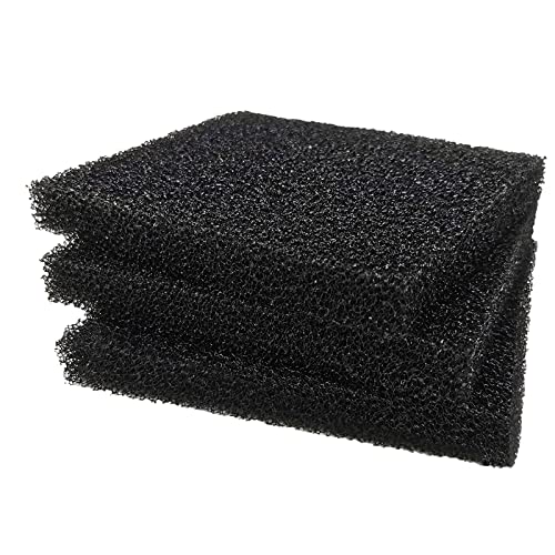 Duedusto Aquarium Filter Pad Media, Bio Sponge Pad Coarse, Cut to Fit Any Aquarium Filter, 3 Pieces