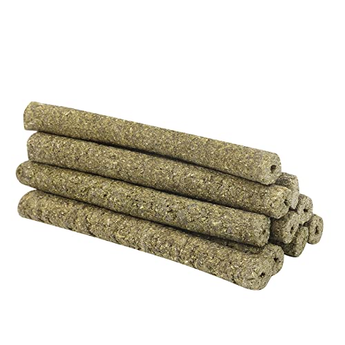 Tcrogsciss 100G Hay Sticks Natural Sweet Bamboo Sticks Rabbit Chew Toys for Chinchilla Guinea Bunnies Squirrel Hamster