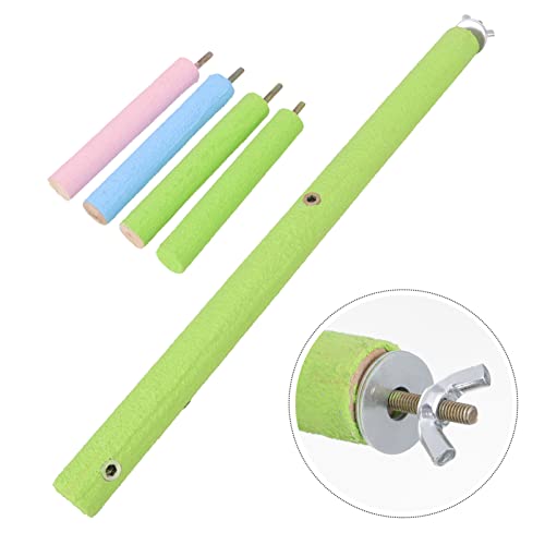 Wood Toys Perch Wood Parrot Perch Stand Paw Grinding Stick 4- Level Bird Ladder Toy Parrot Cage Accessories for Conures Cockatiels Lovebirds Small Parakeets Parrotlets Wooden Toys