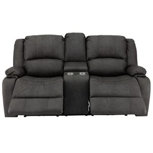 RecPro Charles 70" Powered Double RV Wall Hugger Recliner Sofa | Loveseat | RV Furniture (Gunmetal)