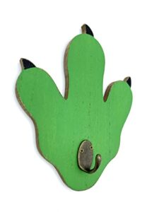 dinosaur footprint kids coat hanger - dinosaur bathroom decor - dinosaur decorations classroom organization backpack hook - dinosaur decor boys room wall decor