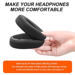 Gvoears Replacement Ear Pads Cushions for Skullcandy Crusher Wireless, Crusher ANC/EVO, Hesh ANC/EVO, Hesh 3 Wireless, Also Fit for Skullcandy Venue Wireless ANC Headphone with Black Mesh Fabric