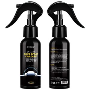 2pcs car scratch removal spray, nano spray for cars, car nano repairing spray, protection & swirl remover polish, scratch removal for all car body, removes any scratch and mark