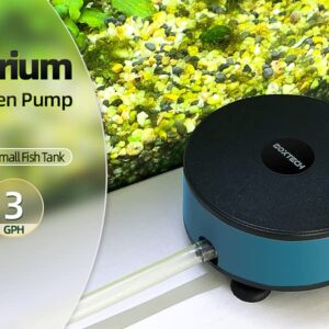 Aquarium Air Pump for Tank – Oxygen Aerator Pump Bubbler Kit with Air Stone, Airline Tubing for 1.5-7 Gallon Mini Fish Tank