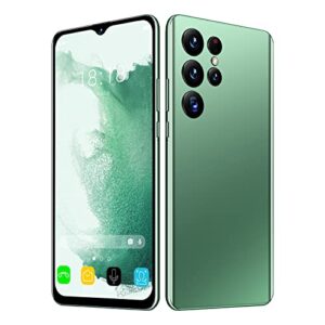 hilitand s22 ultra unlocked smartphone for android 12, 4g unlocked cell phone, 6.6" fhd display face id, dual sim,10 core,48mp 72mp,6800mah,128gb expandable wifi,bt,fm,gps supported (green-us)