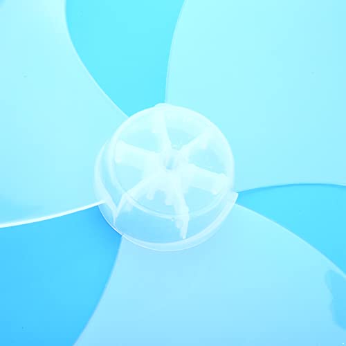 FEESHOW 16 Inch Plastic Three Leaves Fan Blade Replacement with/Without Fan Nut Electric Fan Blades Accessories White B with Nut One Size