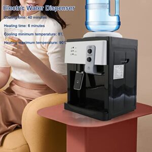 EWANYO Top Loading Water Cooler Water Dispenser Countertop Water Cooler Dispenser- Hot Cold and Room Temperature Water, Holds 1.2 to 5 Gallon Bottles for Home/Office/Dormitory Use