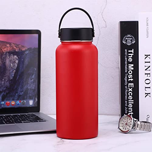 MOUMO Stainless Steel Space Pot Thermos Cup, Portable Handle Cup, Outdoor Large-Capacity Sports Water Bottle