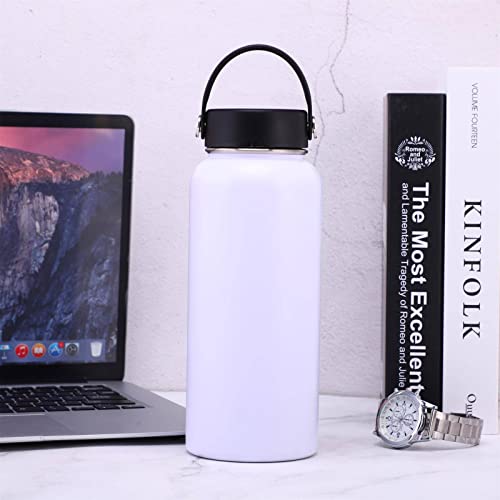 MOUMO Stainless Steel Space Pot Thermos Cup, Portable Handle Cup, Outdoor Large-Capacity Sports Water Bottle