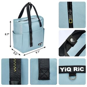 YiQ RiC Insulated Lunch Bag for Women/Men - Reusable Lunch Sack for Office Work University Picnic Beach Camping- Leakproof Cooler Tote Bag Freezable Lunch Bag for Adult （14 years old or above）