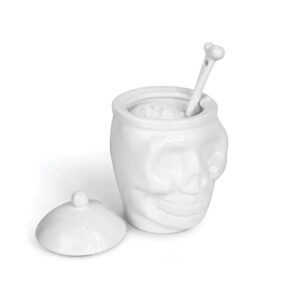 BELL BOOK AND CANDLE Sugar Skull Sugar Bowl With Bone Spoon - 12 Oz - Spooky Valentines Day Gifts, Goth Valentines Day Decor -Witchy Gifts, Goth Gifts For Women, Spooky Gifts - Spooky Gothic Tea Set