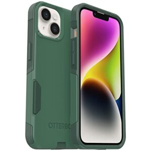 otterbox iphone 14 & iphone 13 commuter series case - trees company (green), slim & tough, pocket-friendly, with port protection