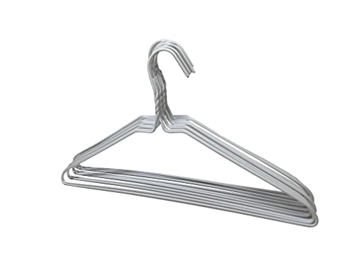 White Vinyl Coated Drip Dry Wire Hanger 10PC