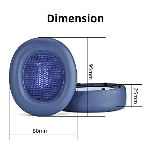 Rummyluck Everest Elite 750 750NC Ear Cushions Earpads for JBL Everest Elite 750 750NC Noise Cancelling Headphones, Blue Protein Leather & Memory Foam Comfy Replacement Ear Cups