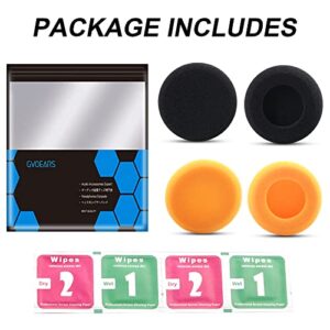 GVOEARS Replacement Cushion Earpads for Koss Portapro Headphones 2 Pairs (Black&Orange)