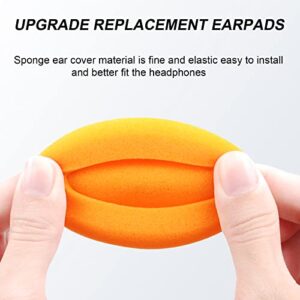 GVOEARS Replacement Cushion Earpads for Koss Portapro Headphones 2 Pairs (Black&Orange)