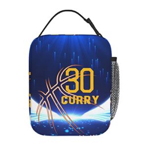 Elehuv Basketball Curry Lunch Bag For Women Men Insulated Lunch Box For Reusable Lunch Tote Portable Bag For Work, Picnic, Travel