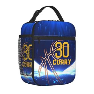 Elehuv Basketball Curry Lunch Bag For Women Men Insulated Lunch Box For Reusable Lunch Tote Portable Bag For Work, Picnic, Travel