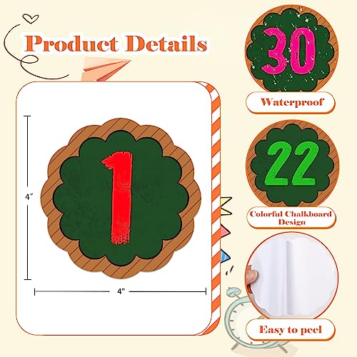 FLYAB Number Spot Markers Stickers 36PCS Number Line Up Helpers Stickers for Classroom Floor Classroom Line Up Spot Floor Decals for Back to School Kindergarten Preschool Elementary Teacher Supplies