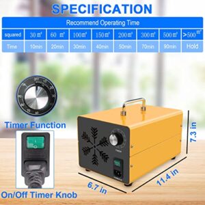 20000mg/h Ozone Machine Generator for Odor Removal Ozonator O3 Machine for Home Car Office Large Room