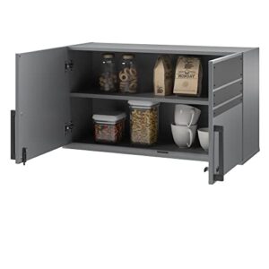 systembuild evolution shelby 2 door garage wall cabinet, graphite