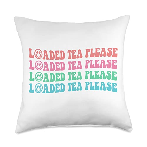 HBL MERCH Loaded Tea Design Throw Pillow, 18x18, Multicolor