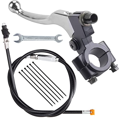 Stylemafia 7/8" Handlebar Left Clutch Lever and 39" Clutch Cable with Adjuster Compatible with 50cc 70cc 90cc 110 cc 125cc SSR Apollo Tao Tao Dirt Pit Bikes