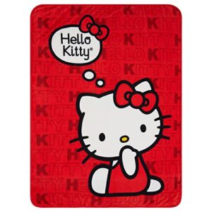 northwest hello kitty fleece throw blanket - hello kitty plush fleece throw - hello kitty throw blanket (hello kitty)