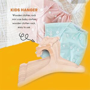 Newborn Hangers for Baby Clothes ,Baby Children Wooden Hangers for Clothes Hangers - 6 Pcs ,30 Pcs Set (9 inches)