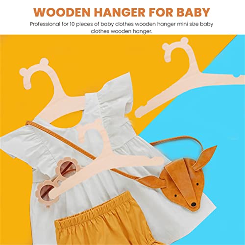 Newborn Hangers for Baby Clothes ,Baby Children Wooden Hangers for Clothes Hangers - 6 Pcs ,30 Pcs Set (9 inches)