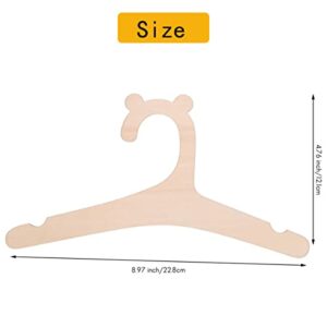 Newborn Hangers for Baby Clothes ,Baby Children Wooden Hangers for Clothes Hangers - 6 Pcs ,30 Pcs Set (9 inches)