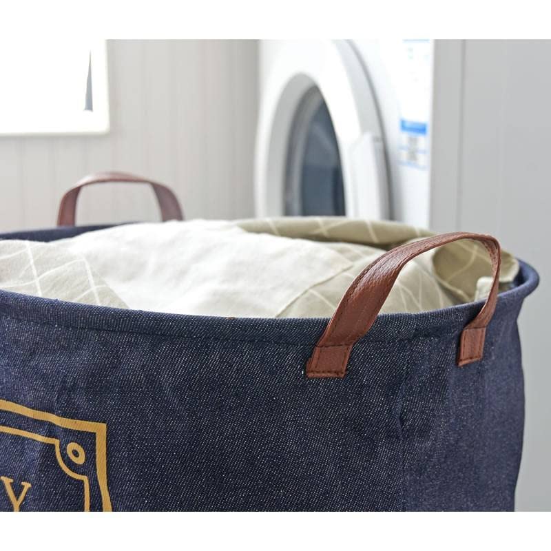 Clothes Hamper Collapsible Laundry Basket - Basket Storage with handles - Used for organizing laundry, dorm, bedroom, towel basket - Dimensions 19 in H X 16 in