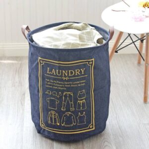 Clothes Hamper Collapsible Laundry Basket - Basket Storage with handles - Used for organizing laundry, dorm, bedroom, towel basket - Dimensions 19 in H X 16 in