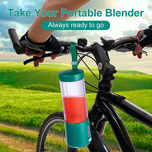 Portable Blender USB C Rechargeable, Personal Blender for Shakes and Smoothies, BPA Free Blender Cups with 6 Blades for Sports, Travel, Home and Office