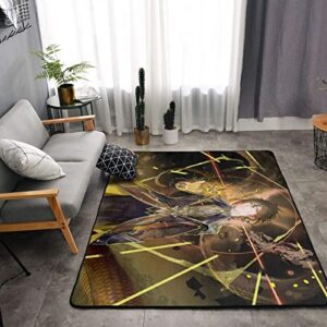 Genshin Impact Zhongli Area Rugs Home Decorator Non-Slip Floor Mat Soft Carpet for Living Dining Bedroom Home 63 X 48 Inch